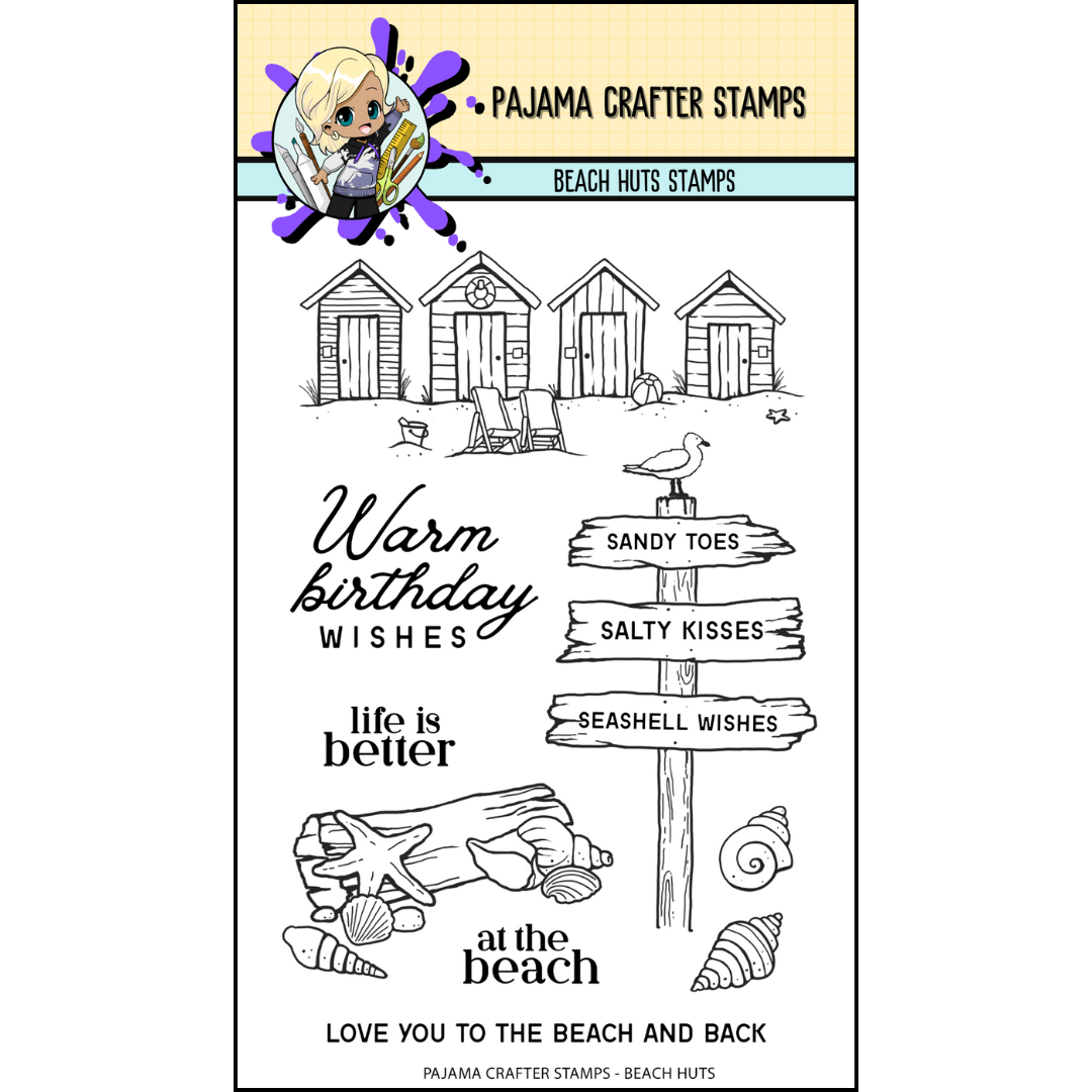 Beach Huts Stamps Pajama Crafter Stamps Beach Huts Stamps Pajama Crafter Stamps