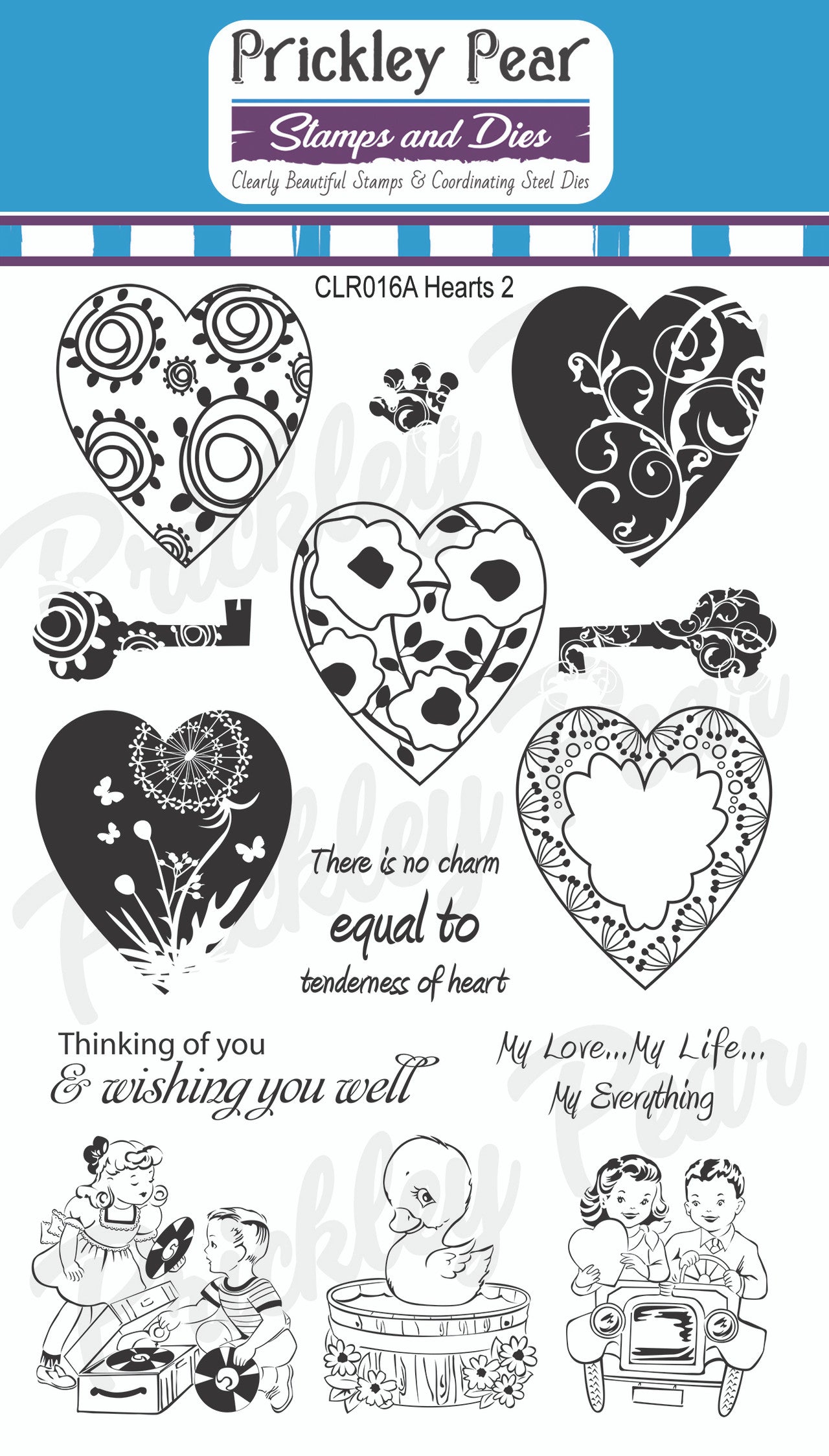 Hearts 2 Stamps – Pajama Crafter Stamps