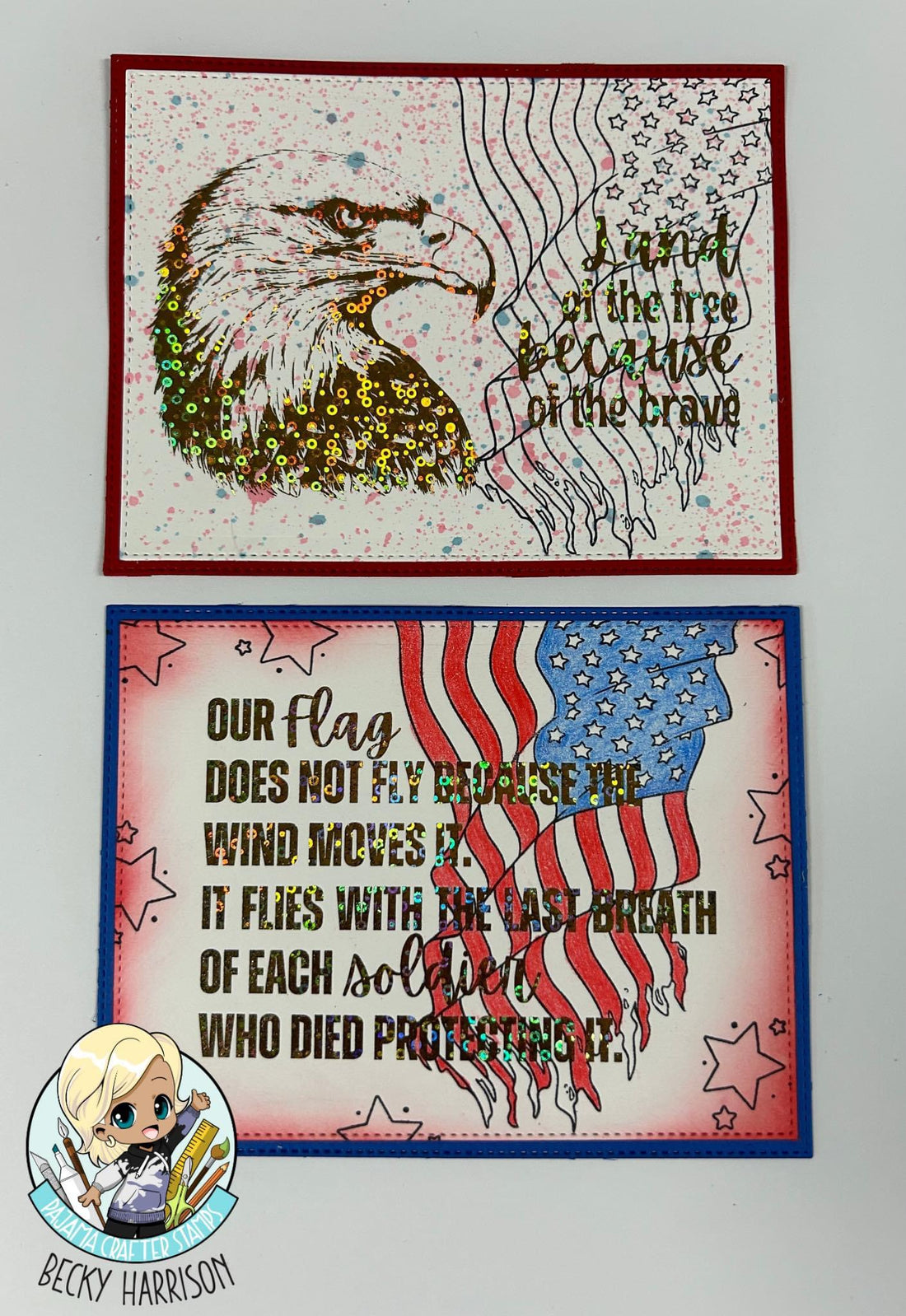 Flash Cards - Patriotic – Pajama Crafter Stamps