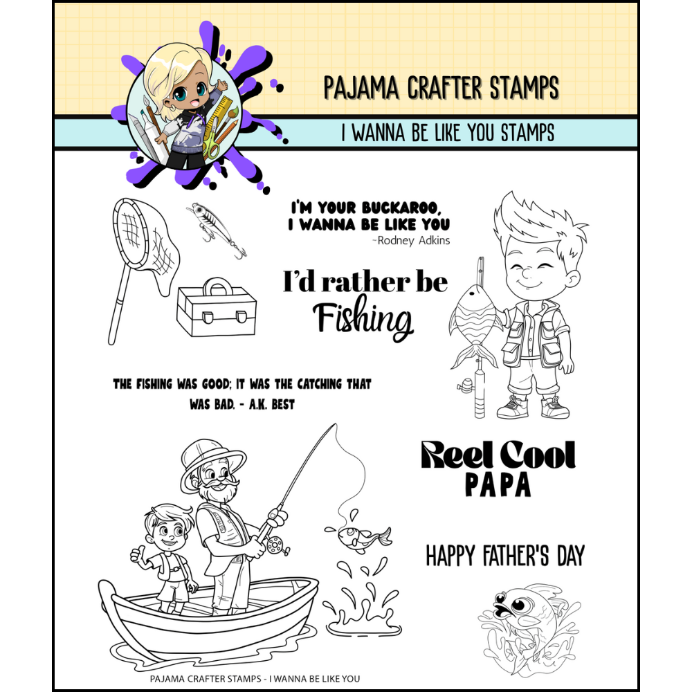 I Wanna Be Like You Stamps – Pajama Crafter Stamps