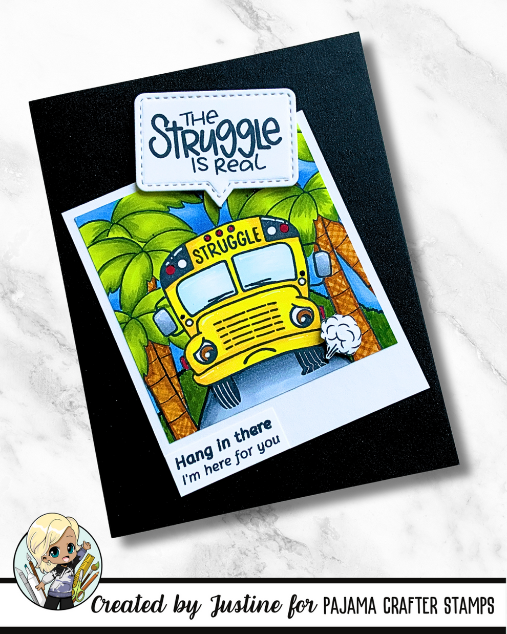 Struggle Bus Stamps – Pajama Crafter Stamps