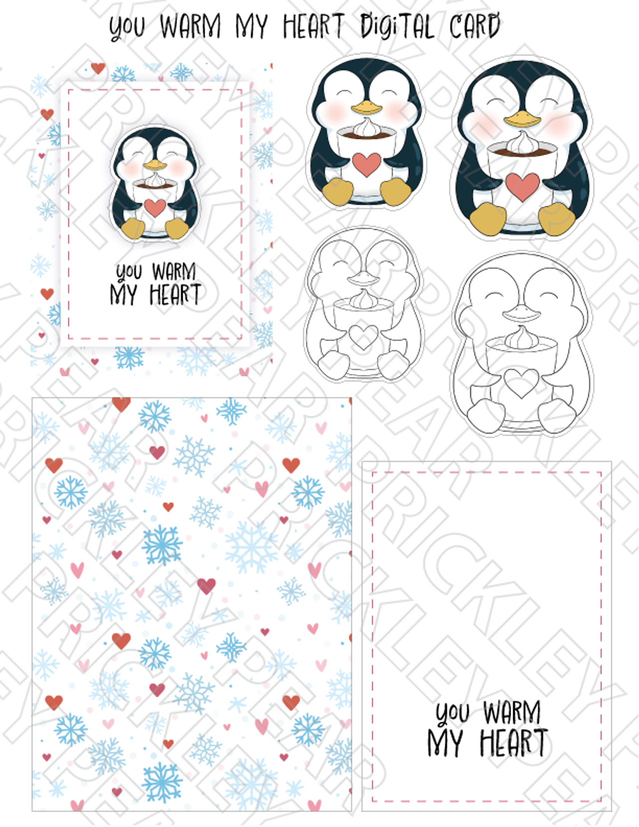 You Warm My Heart Digital Stamp – Pajama Crafter Stamps