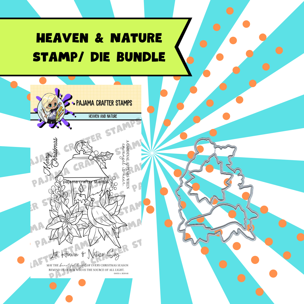 Heaven and Nature Stamp & Die Bundle – Pajama Crafter Stamps