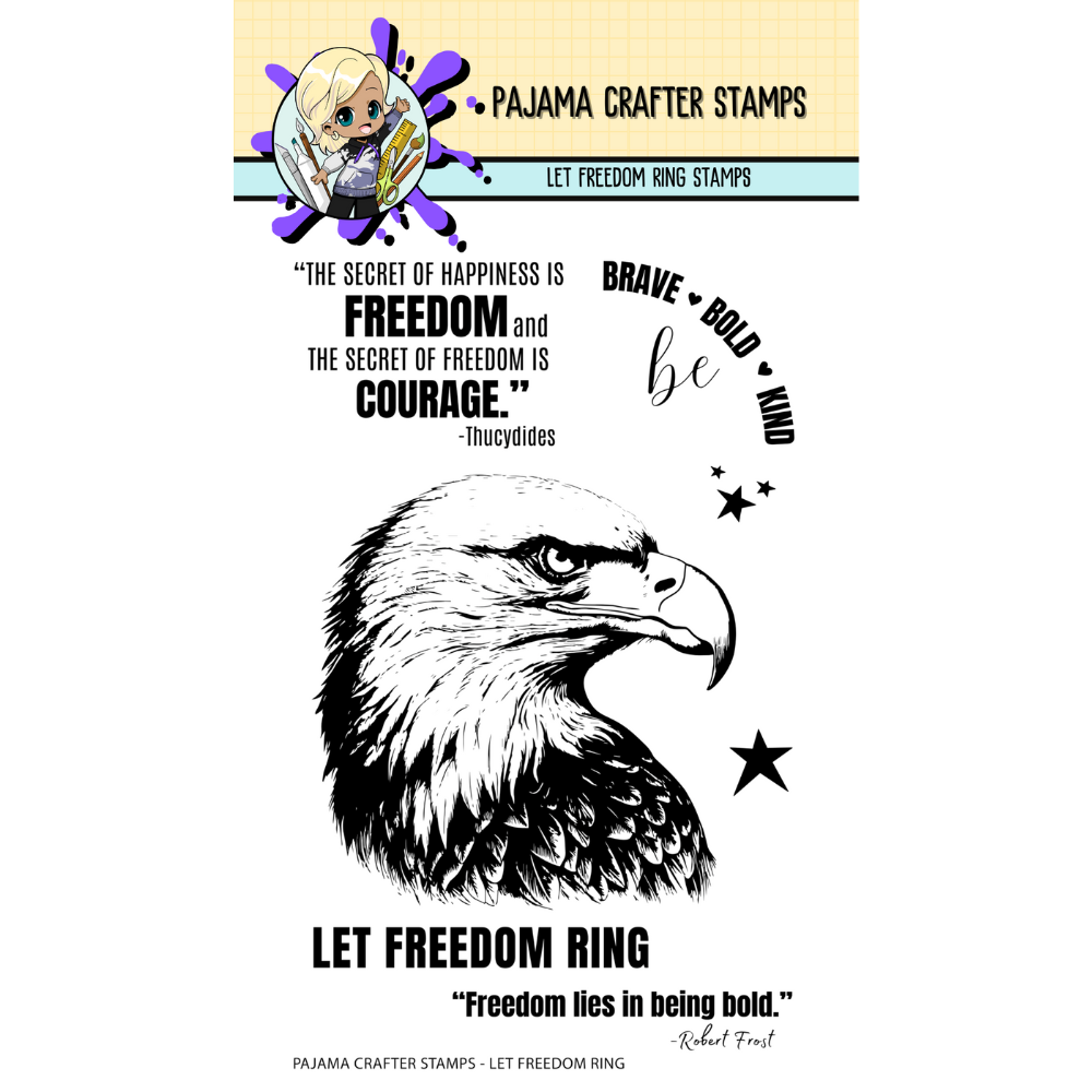 Let Freedom Ring Stamps – Pajama Crafter Stamps