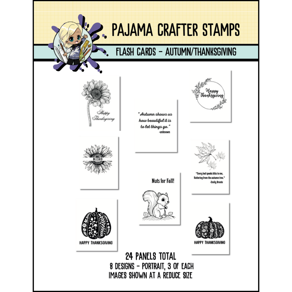 Flashcards – Pajama Crafter Stamps