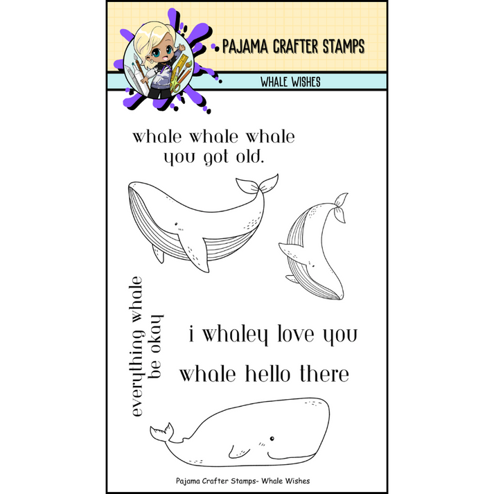 Whale Wishes Stamps – Pajama Crafter Stamps